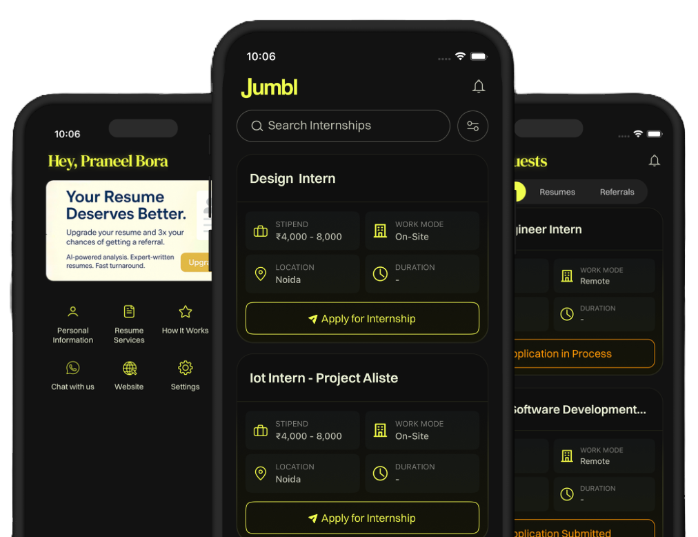 Jumbl Paid Internships Ai Mock Interviews Top Startups In India